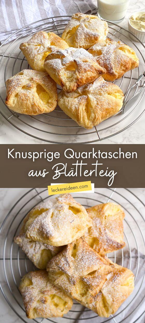 Knusprige Quarktaschen aus Blätterteig - Leckere Ideen