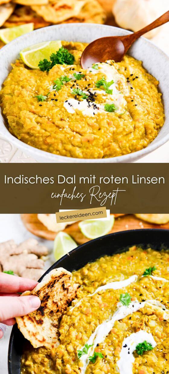 Indisches Dal mit roten Linsen - einfaches Rezept | Leckere Ideen